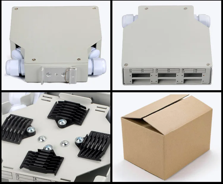 Rail Din Box FTTH Fiber Optic Terminal Box SC/UPC 4 8 12 Port Fiber ...