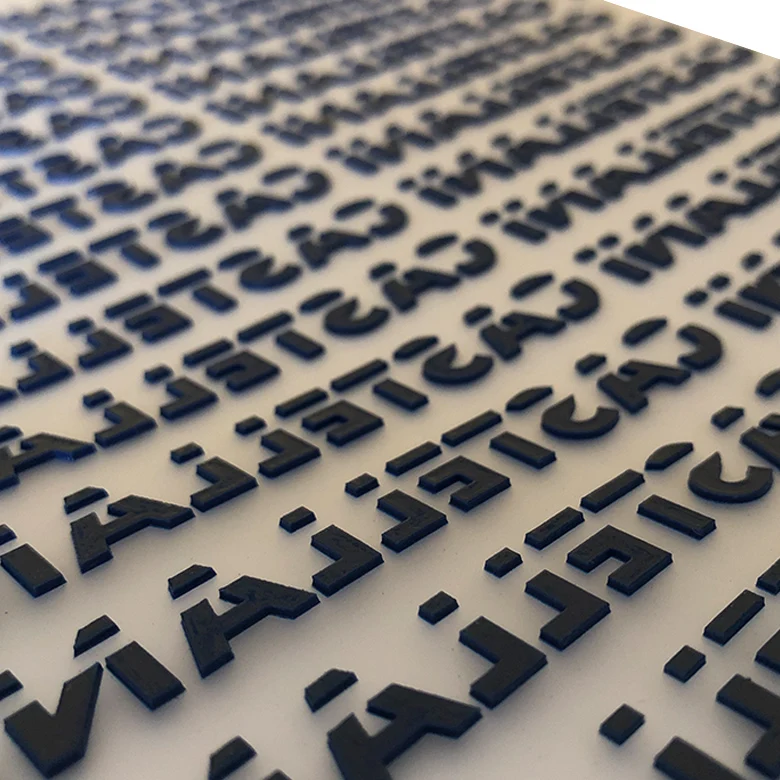 Custom 3D Raised Effect Brand Logo on Heat Transfer Stickers