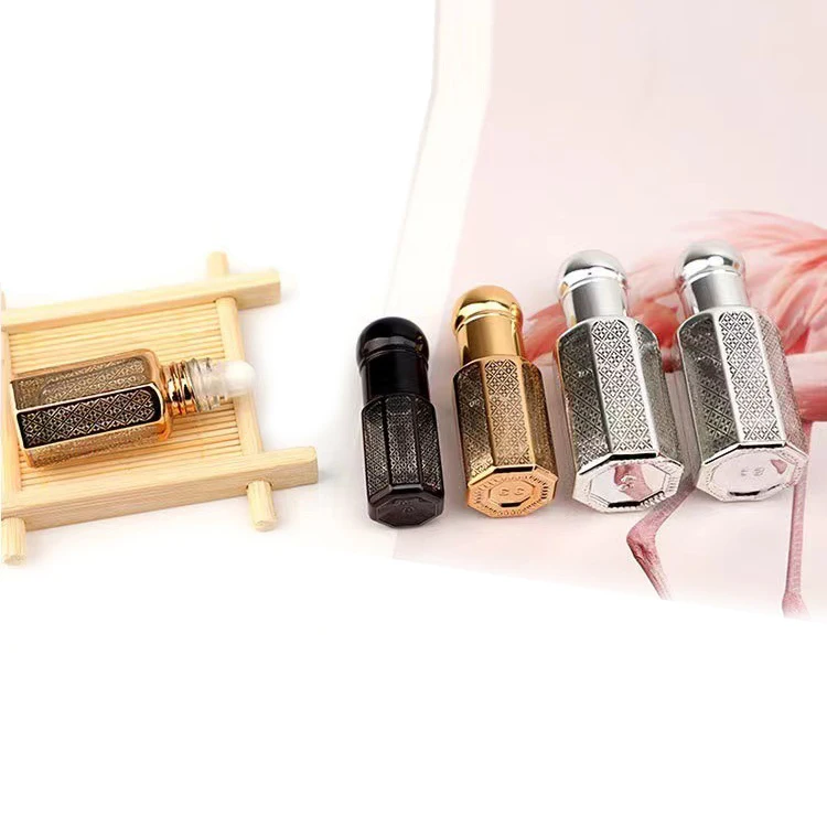 Wholesale Empty Oud Attar Bottle Gold Sliver Black 3ml 6ml Luxury Roll ...