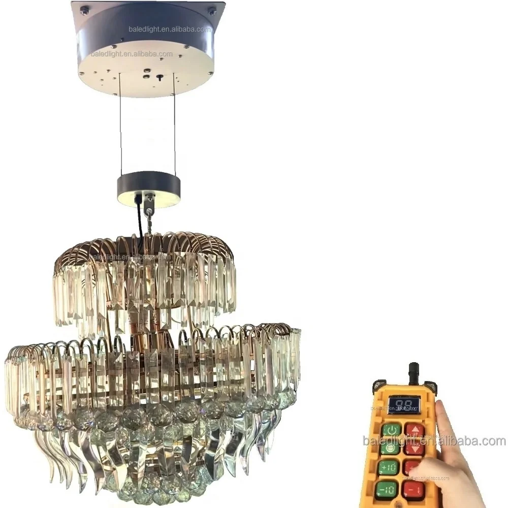 40kg heavy duty pendant lamp chandelier hoist crane remote control ...
