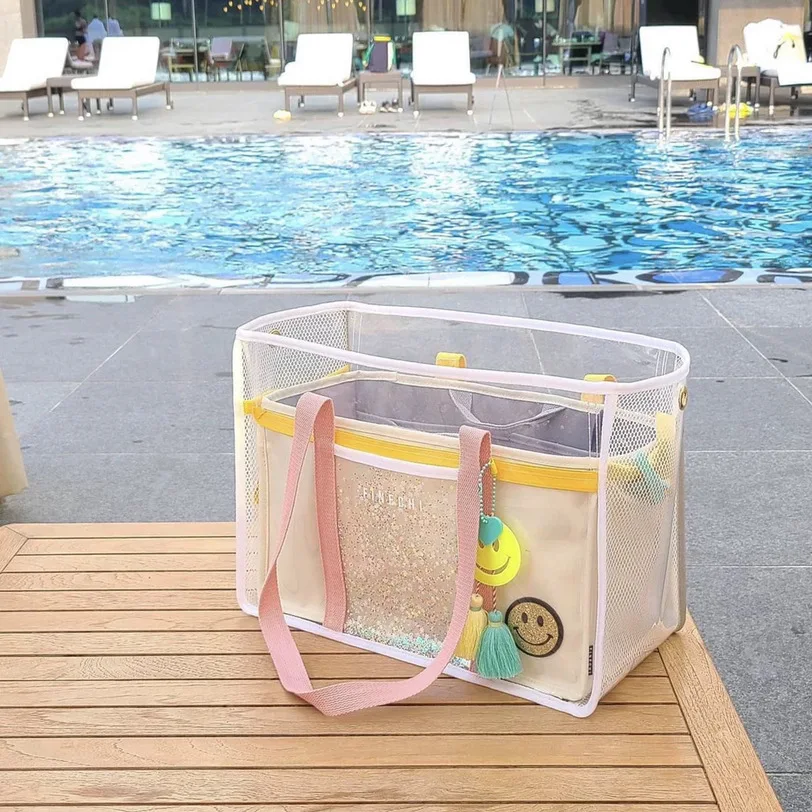 RTS 2022 Summer Hot Selling Instagram Clear PVC Beach Bag