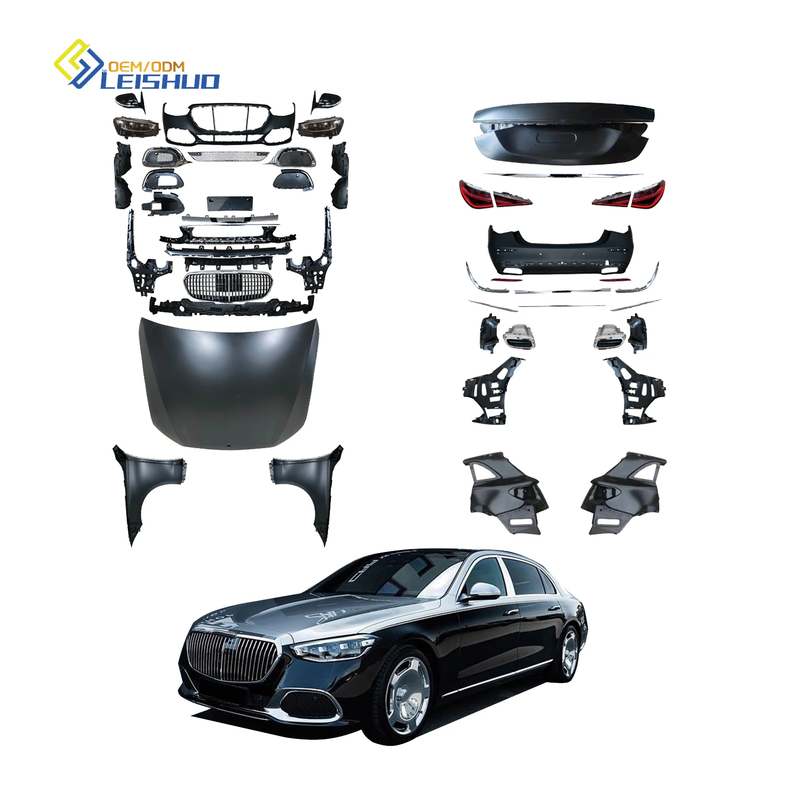 Leishuo Conversion Kit Maybach W221 To W223 For Mercedes Benz S Class ...