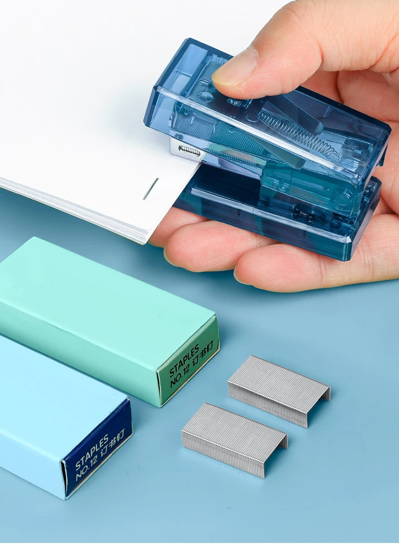 Promotional Wholesale Transparent Mini Stapler Small Size Custom Home ...