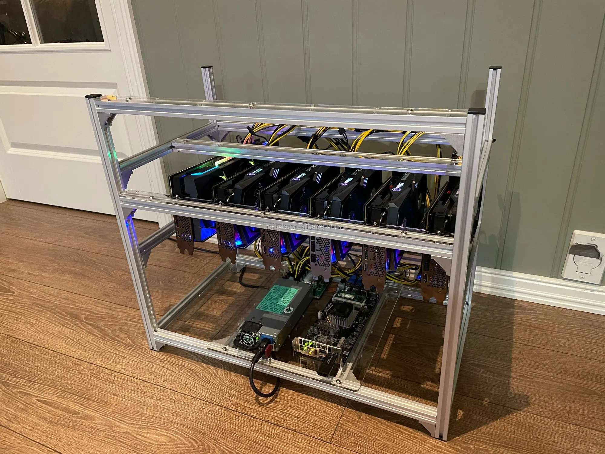 Factory Wholesale Graphics Card Open Air Gpu Rig Case Aluminum ...