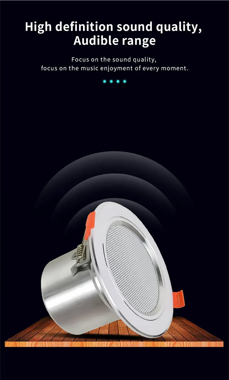 Mini Ceiling Speaker Music System Louderspeaker Bathroom Waterproof ...