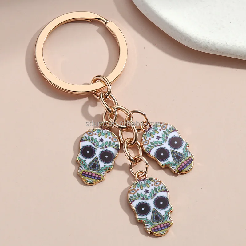Souvenirs Key Chains Day Of The Dead Keychain Metal Key Rings - Buy ...