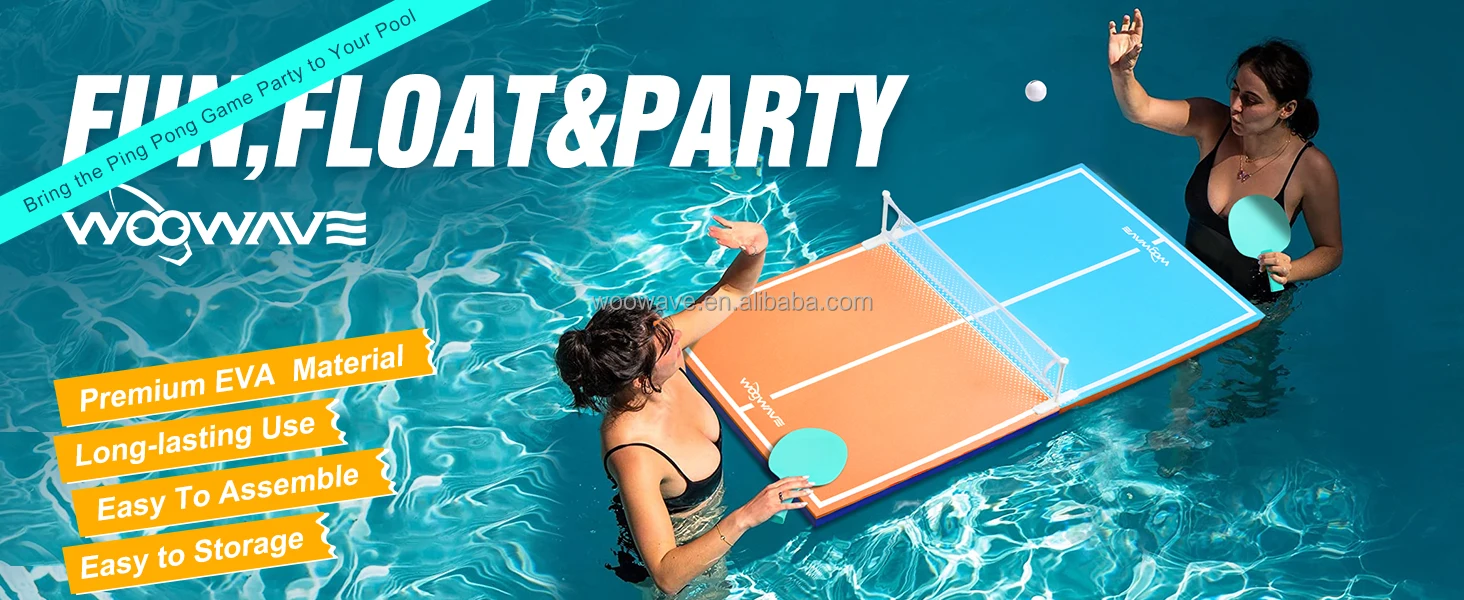 WOOWAVE Pool Party EVA Foam Table Tennis - Fun & Foldable