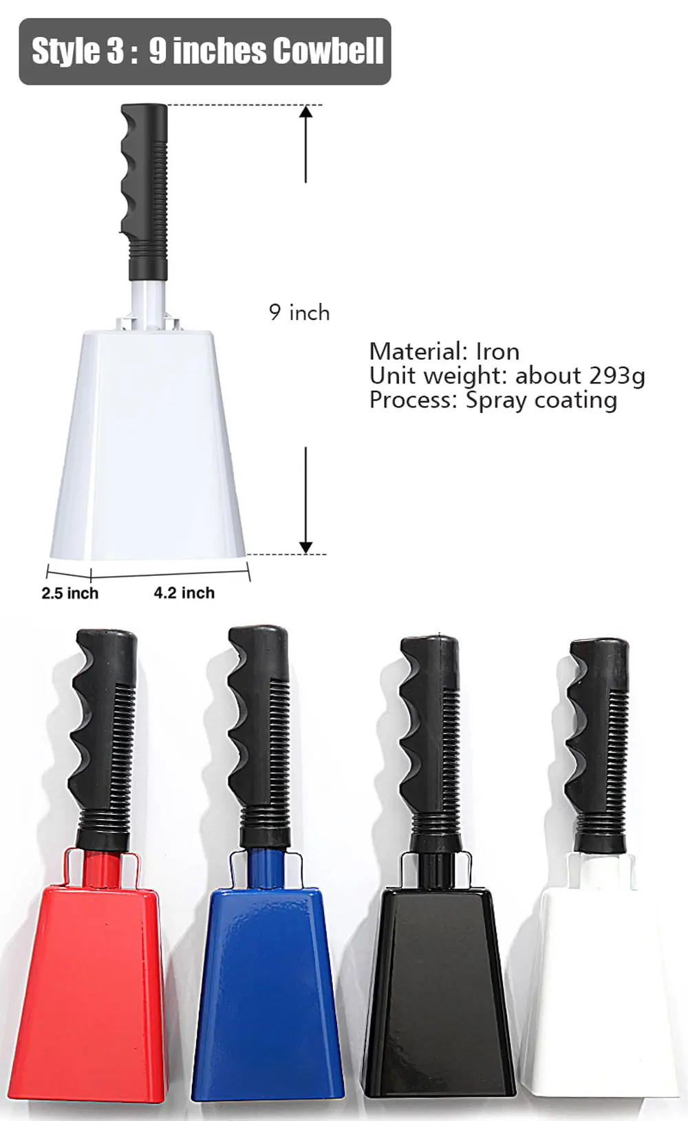 Factory Price Cow Bell Customized Cheering Bells Cowbell For Sporting ...