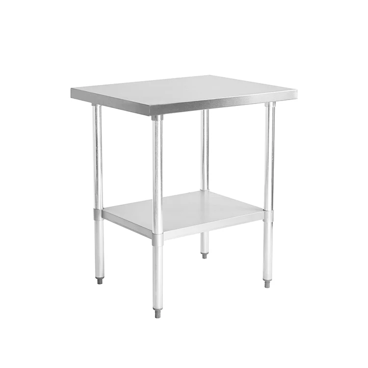 Stainless Steel Commercial Round Tubular Tpye Work Table With Without ...