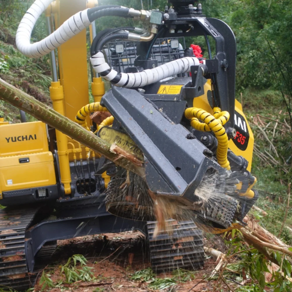 Forest Hydraulic Wood Harvesting Machine Forestry Equipment Cutting ...