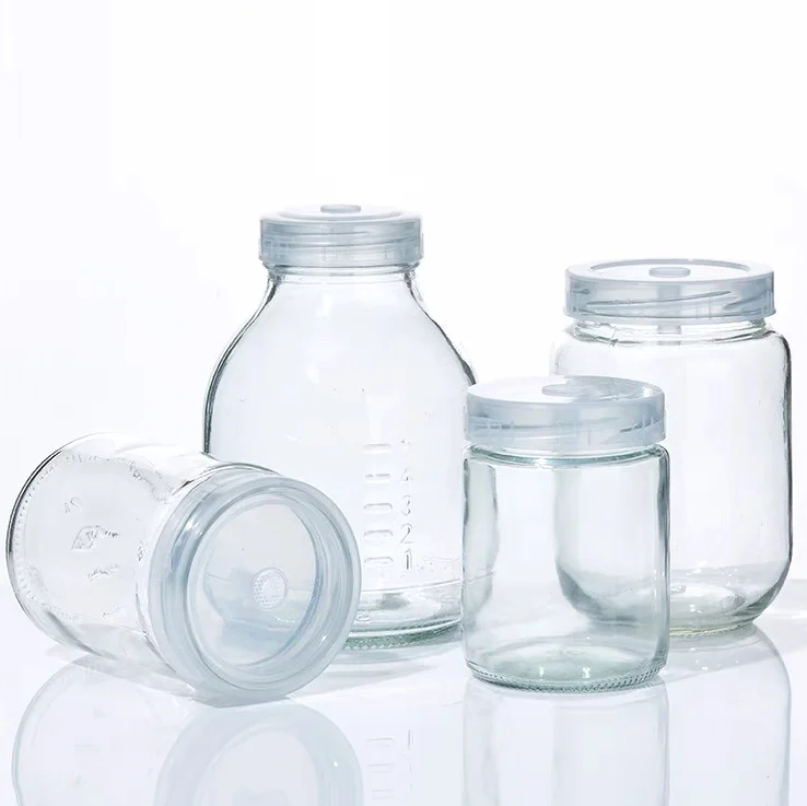 Tissue Culture Jars - Laboratory Equipment with Plastic Lid
