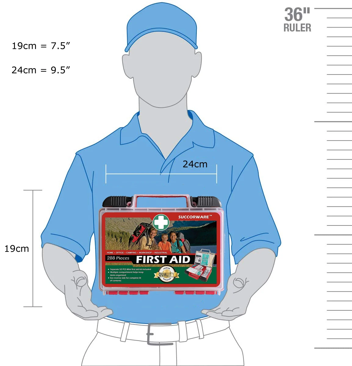 Factory Wholesale Outdoor Medical Aid Kit Box Home Office Kit Probable ...
