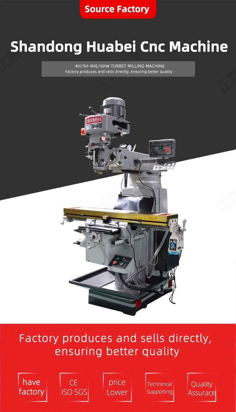 Chinese factory produces horizontal turret milling machine X6330 rocker ...
