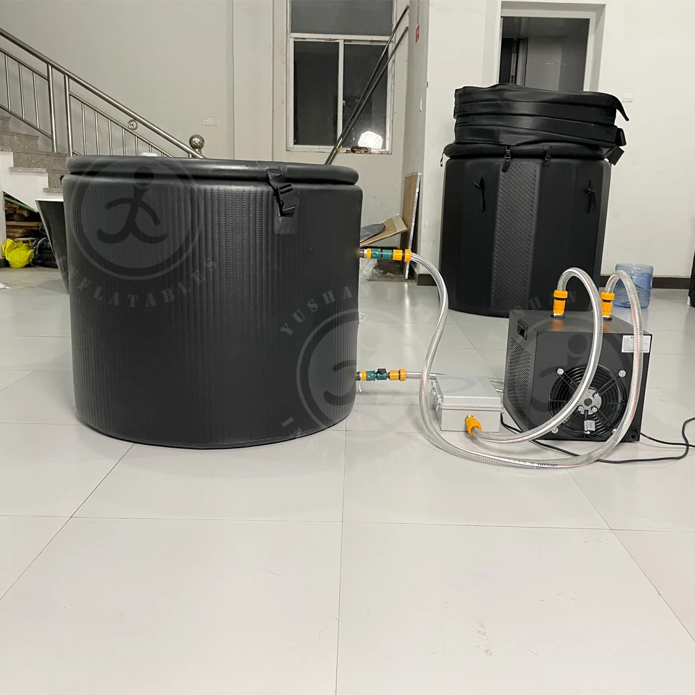 Insulated Inflatable Ice Bath Barrel Recovery Pod Cold Plunge Pool ...