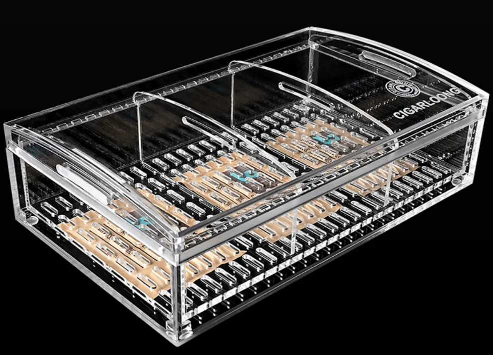 Wholesale Acrylic Humidors - Customizable Cigar Display Boxes