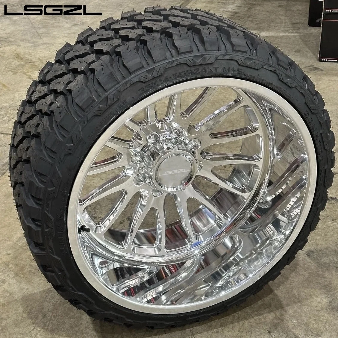 LSGZL Polished Deep Lip Forged Alloy Wheels for Trucks