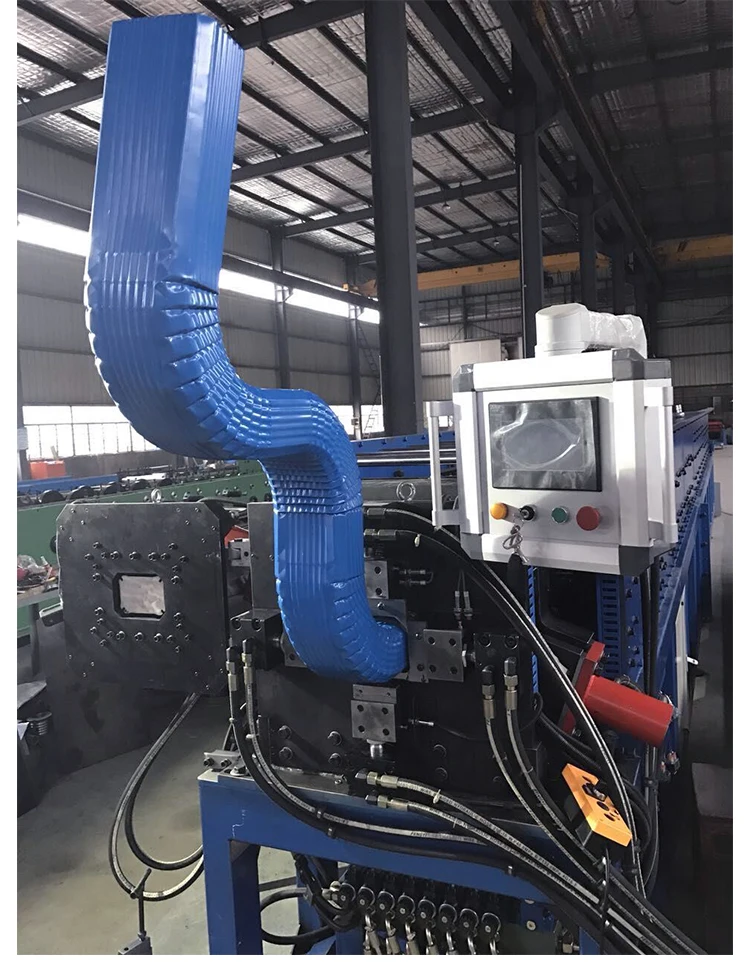 Steel Cladding Roller Downspout Combination Elbow On Same Machine ...