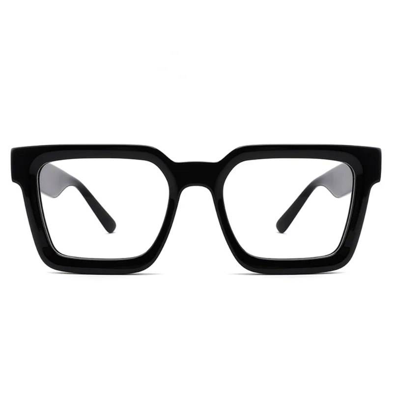 Sexy Glasses Latest Styles Acetate Full Frame Optical Fashion For Adults Black Frontal Pure