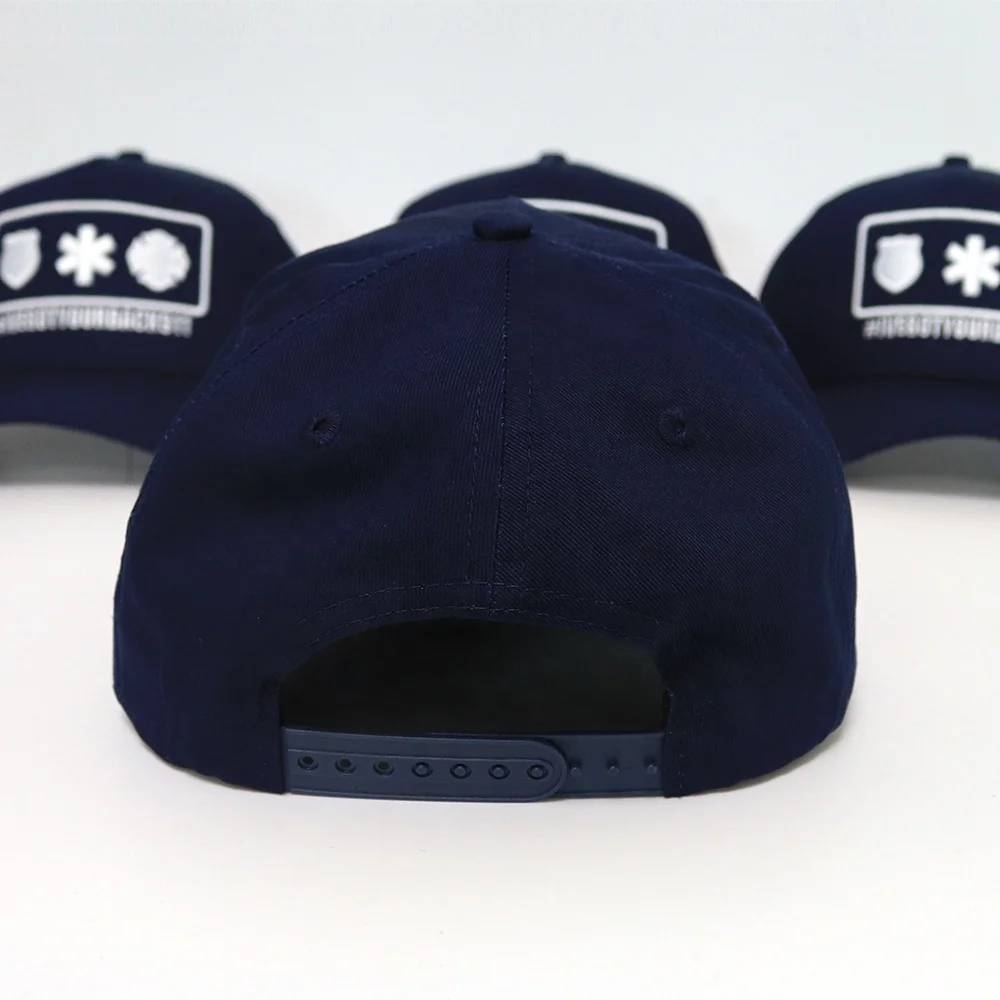 Personality 5 Panel A Frame Baseball Caps Navy Blue Cool Street Style ...