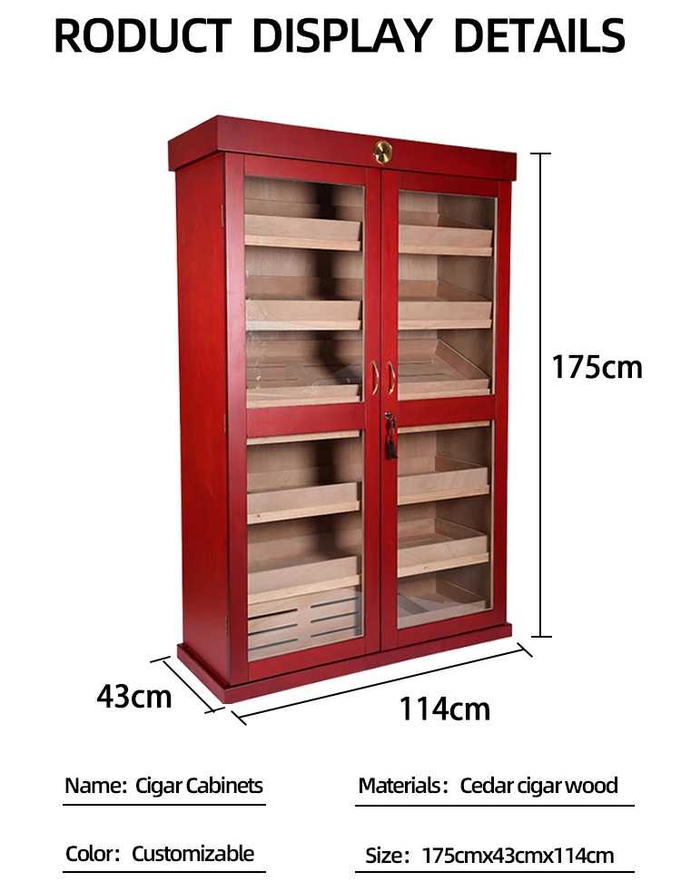 Large Cigar Display Humidor Cabinet Electric Humidor Cabinet 500 To ...