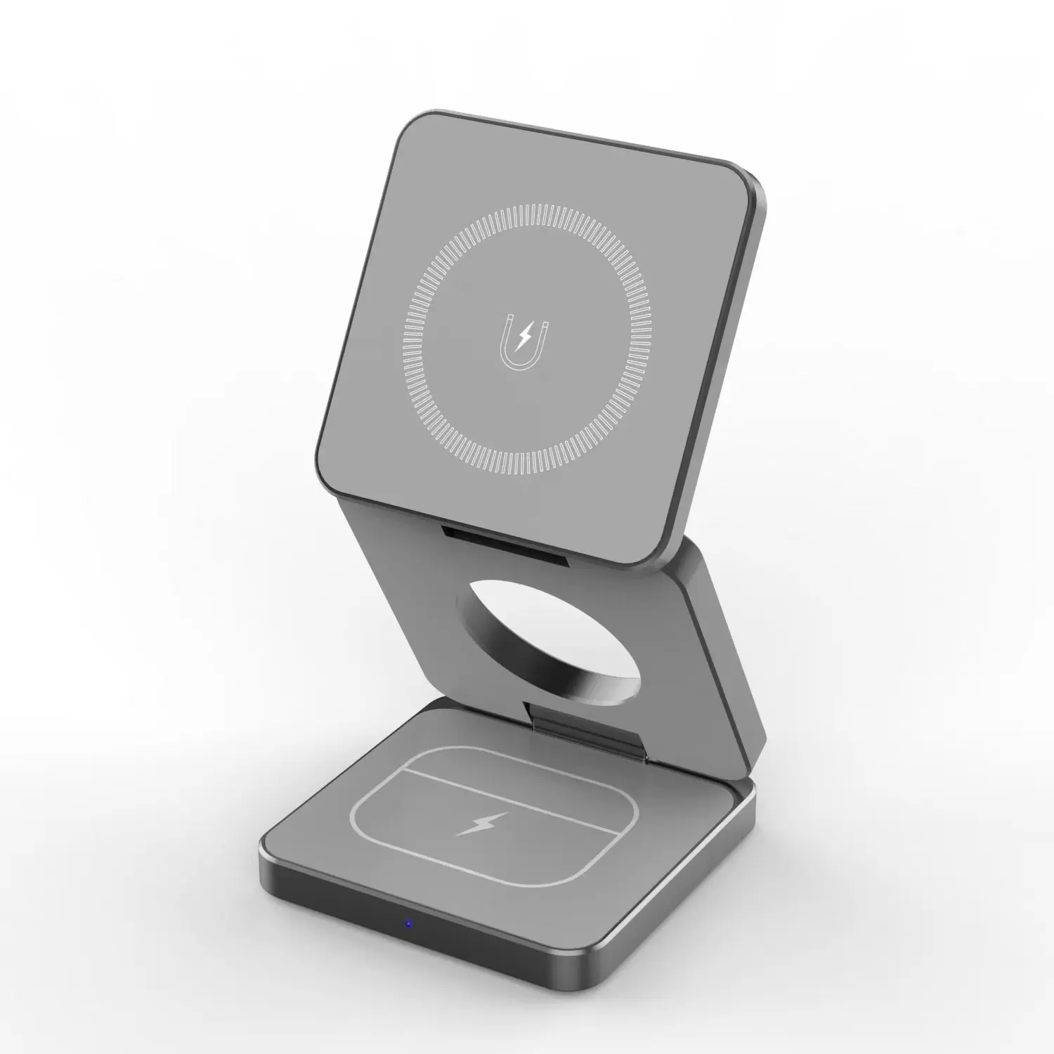 Magnetic Foldable Wireless Charger 3 In 1 Foldable For Apple For Iphone ...