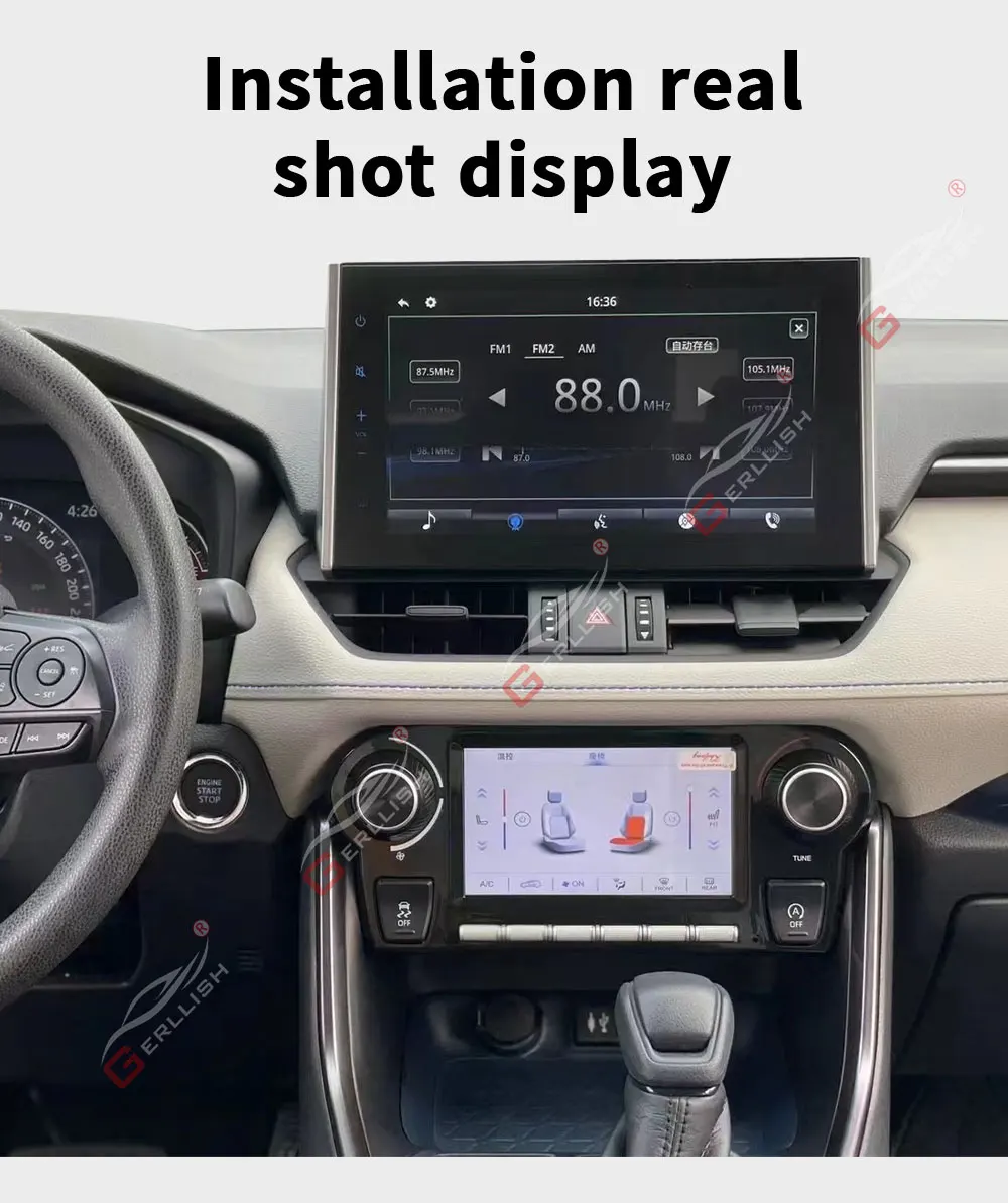 Gerllish For Toyota Rav4 2020-2024 Android Car Stereo System Aircon Ac ...
