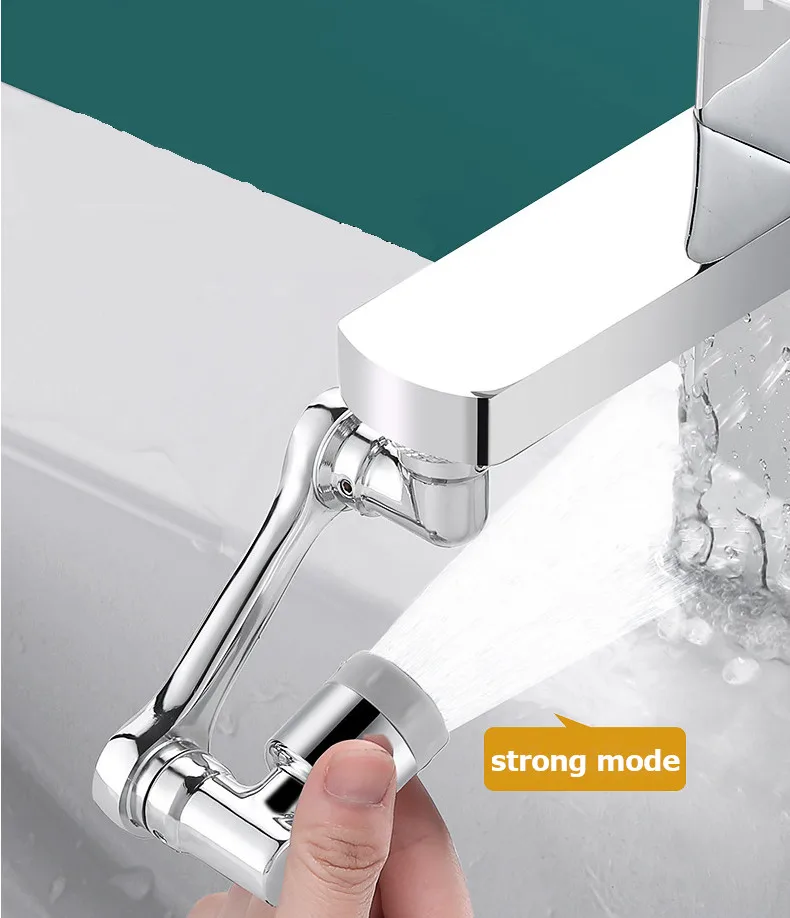 1080 New Copper Electroplating Splash Guard Universal Rotation Bathroom ...