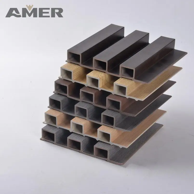 Amer Wall Paneling Wholesale Wpc Louver Office Grooved Great Decoration ...