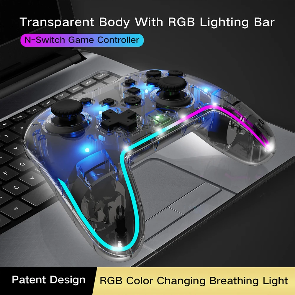 Wireless Game Controller for Nintendo Switch/Switch Pro Joystick BT ...