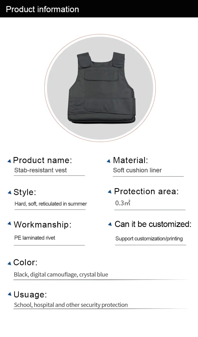 Hot Sell Invisible Protective Security Vests Body Protection Light ...