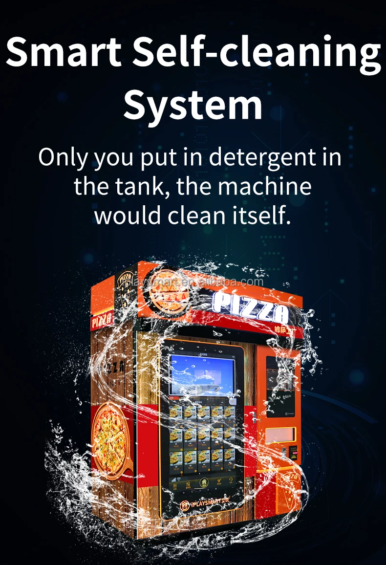 Smart Fully Automatic Pizza Making Vending Machine