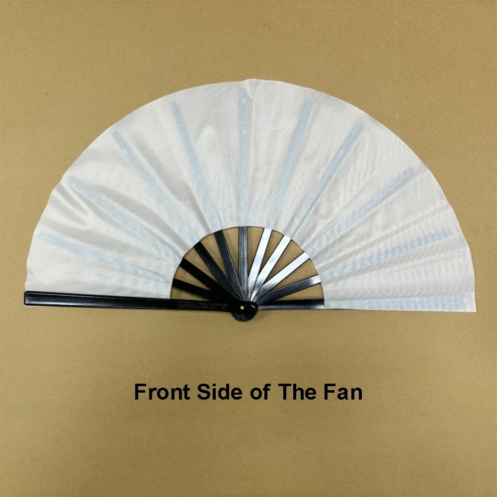 Sublimation Clack Fans Blanks Plastic Ribs KONG FU Hand Fan