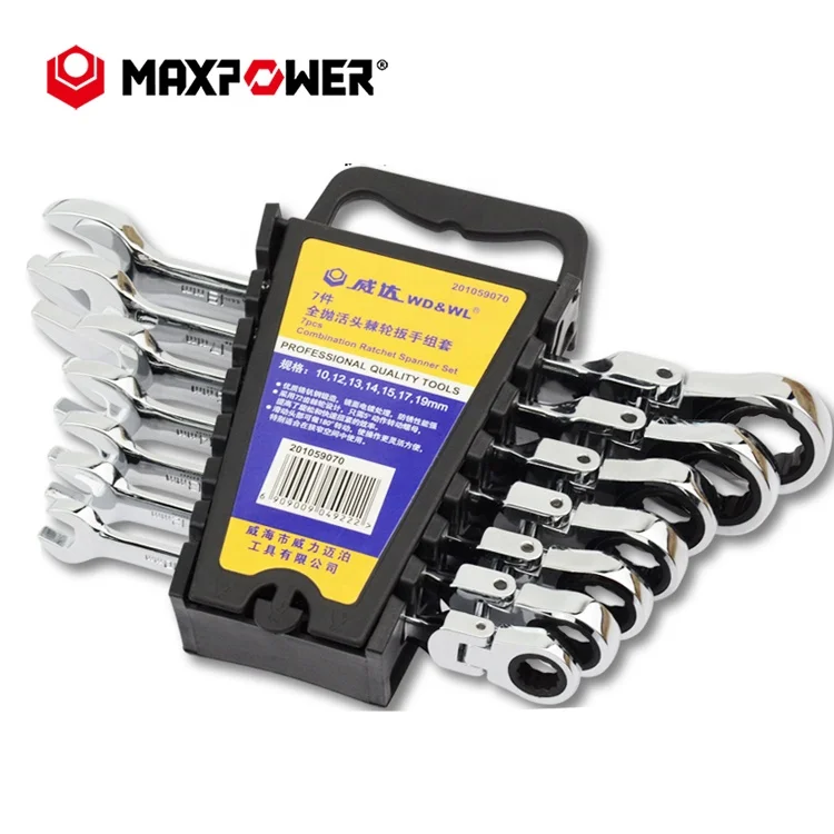 MAXPOWER10-19mm Flexible Ratchet Speed Wrenches 7pcs| Alibaba.com