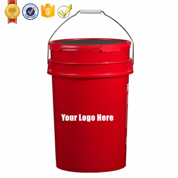 Heavy Duty Plastic Large 6 Gallon Soft Padded Lid Empty Softball ...