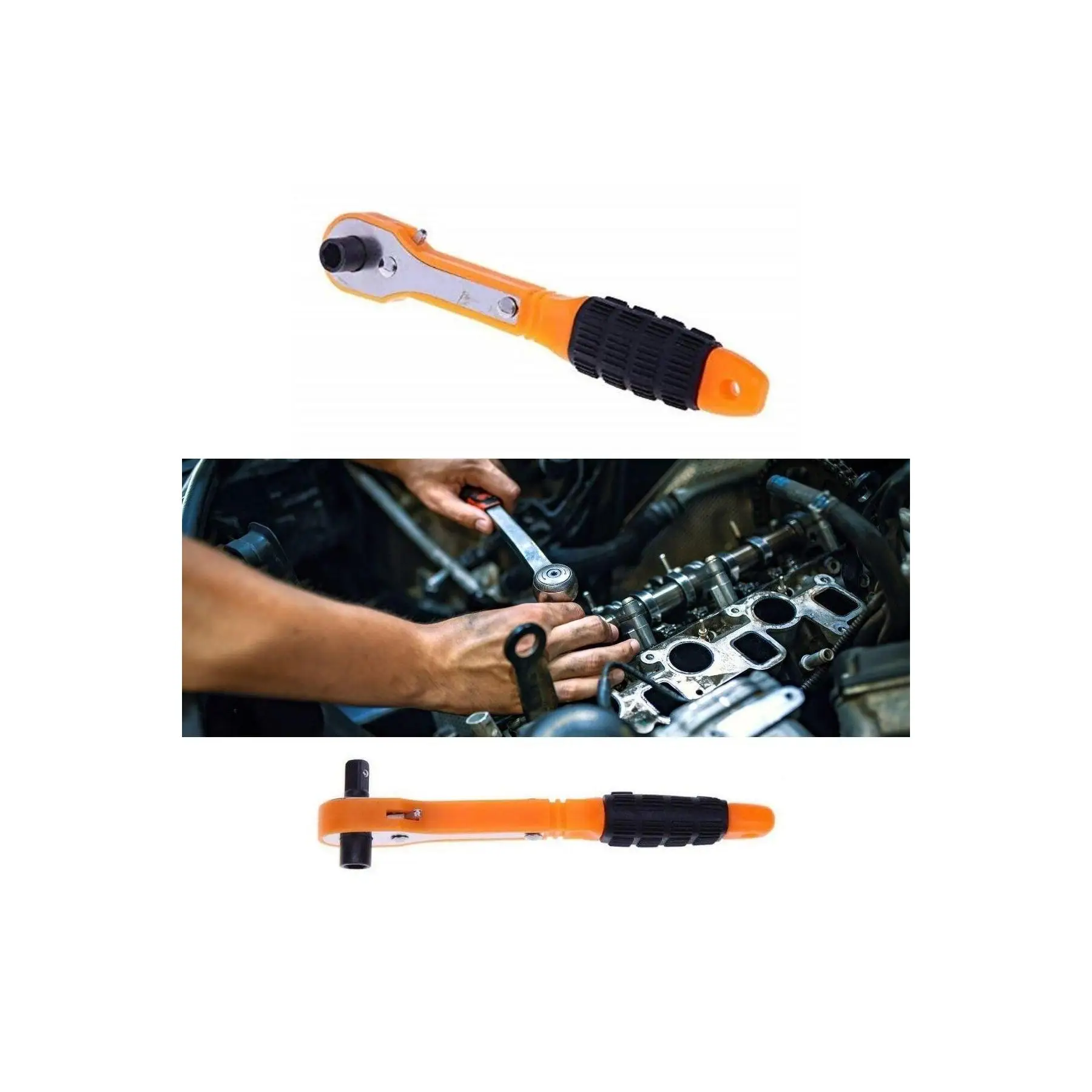 22 Piece Screwdriver Set Flexible Bend Ratchet Handle Socket Bit Set With Snake Bits (4375 ...