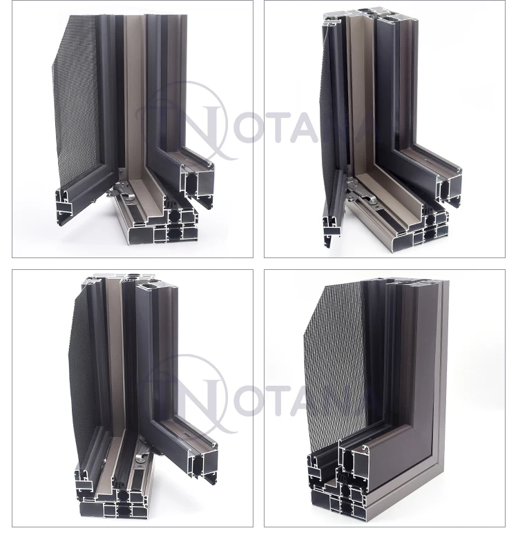 Soundproof Double Insulated Aluminium Casement Windows Design High ...