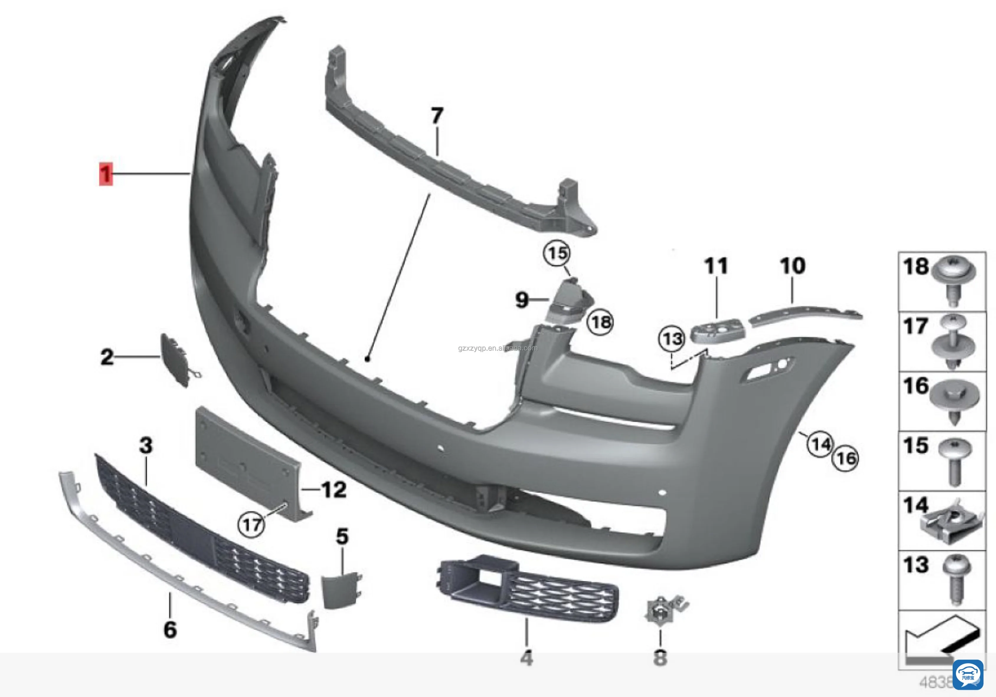 For Rolls Royce Ghost Original Used Front Bumper Assembly Headlight ...