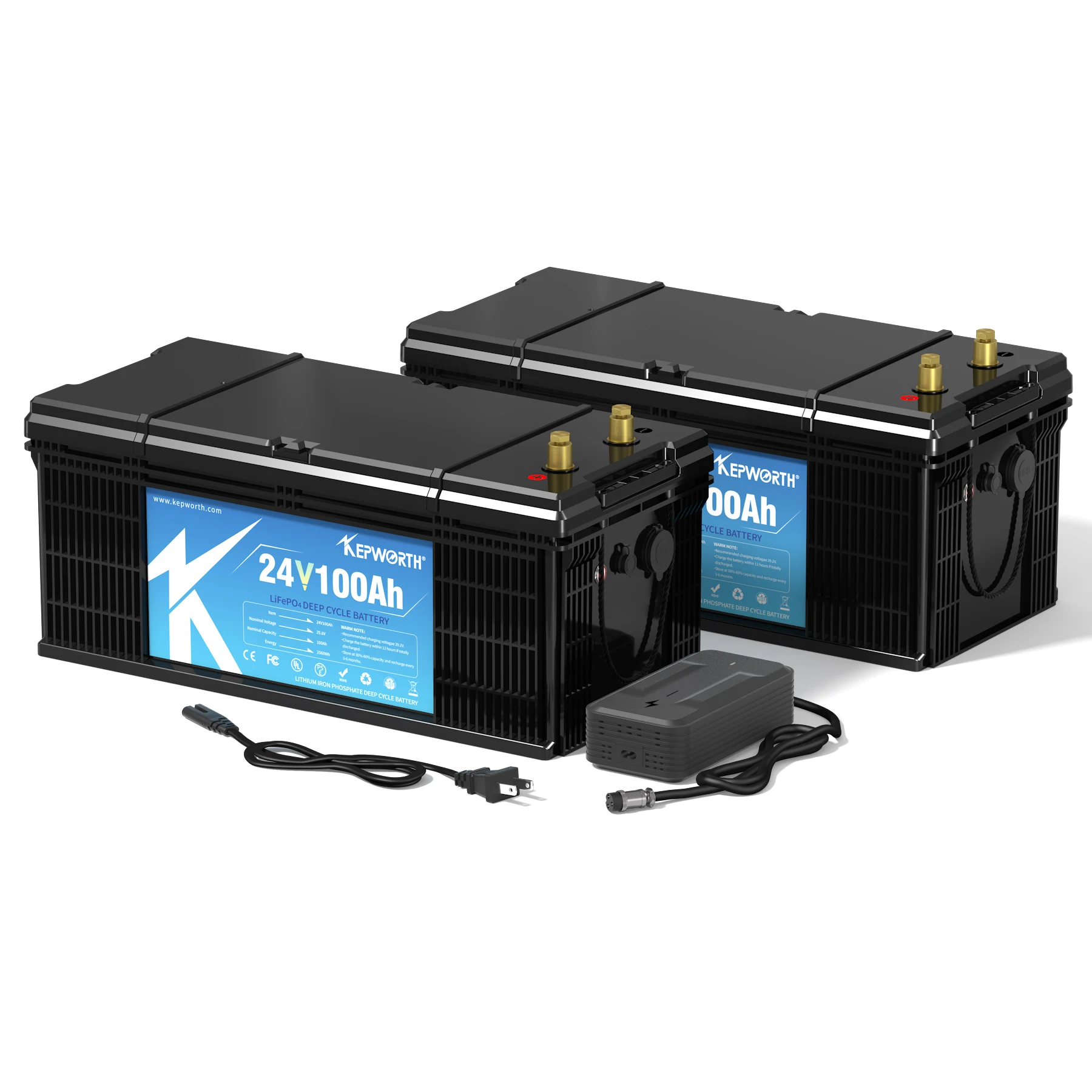 Kepworth 24V 100ah Lithium Ion Batteries for Evs & Marine