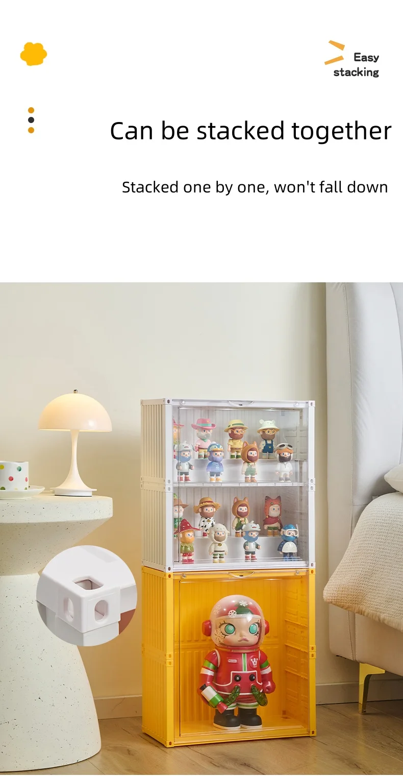 Cute Blind Box Toy Figure Organizer Plastic Storage Box Garage Kit ...