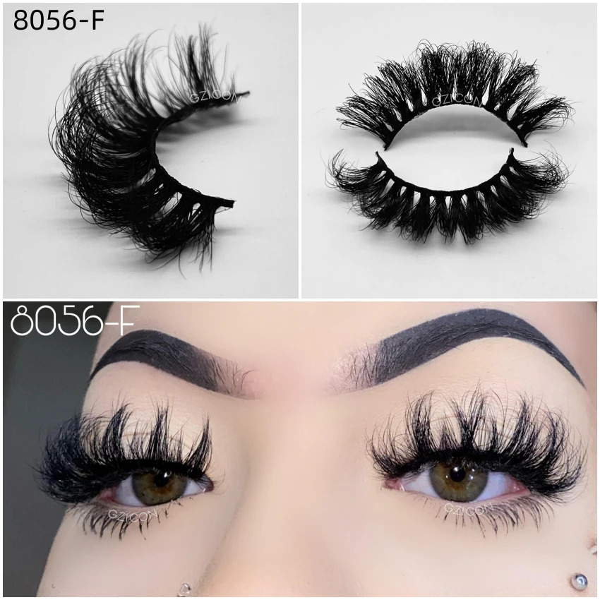 Wholesale Human Mink Hair Eye Lashes Single Pair Russian Style Fluffy ...