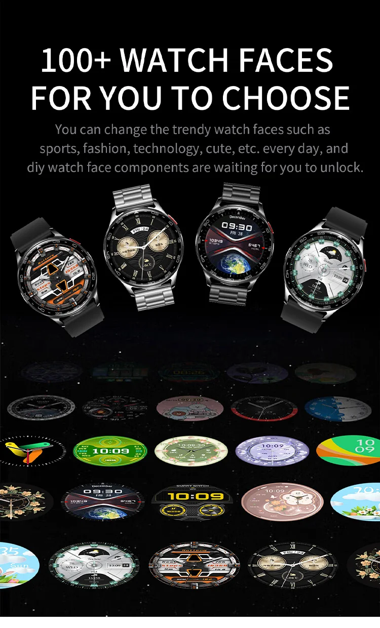 Ultrathin Waterproof Flip Cover Hidden Design Watch & Earbuds