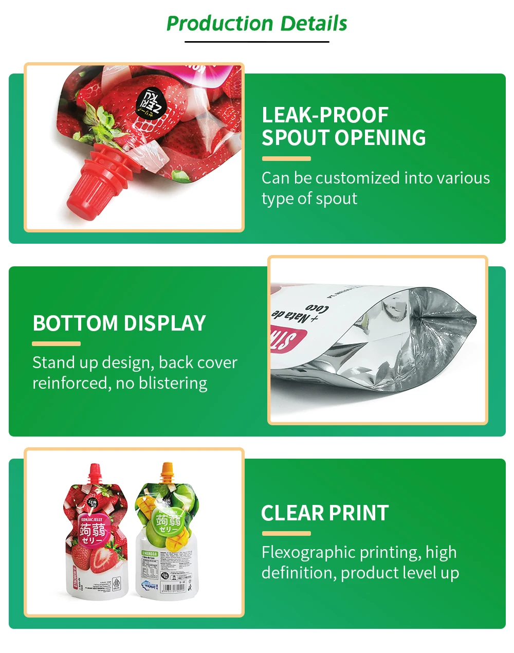Fruit Juice Drink Packaging Bag Custom Shaped Stand up Beverage Liquid ...