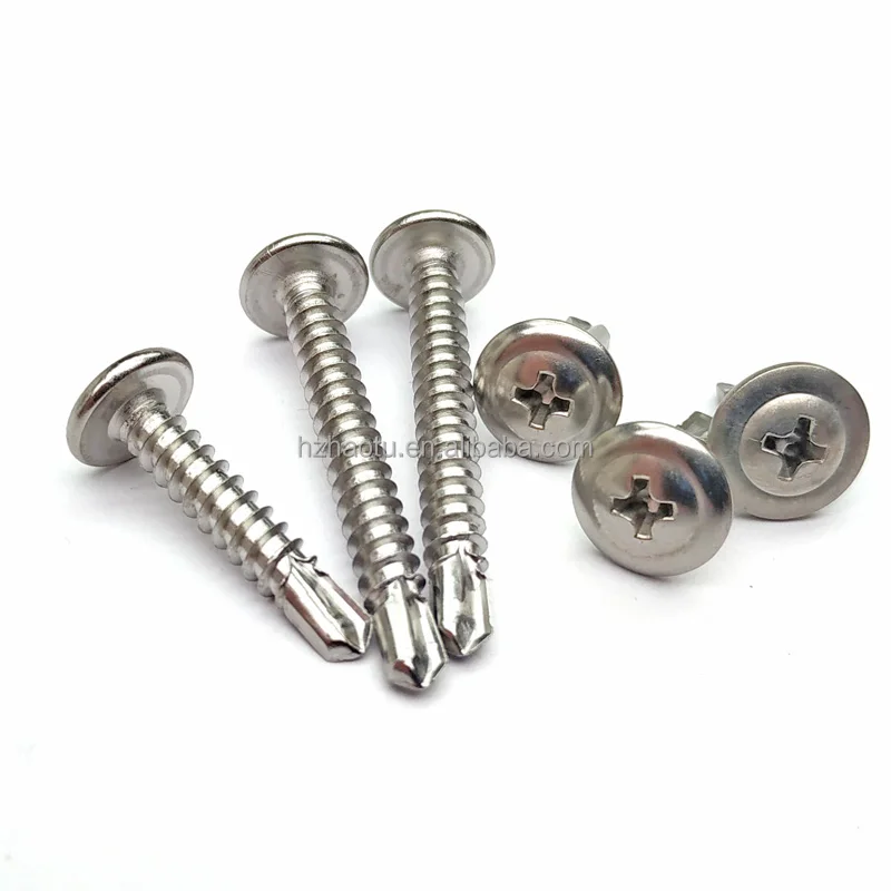 Wafer Truss Head Tek Roofing Self Drilling Screw Stainless Steel For Sheet Metal Or Wood - Buy ...