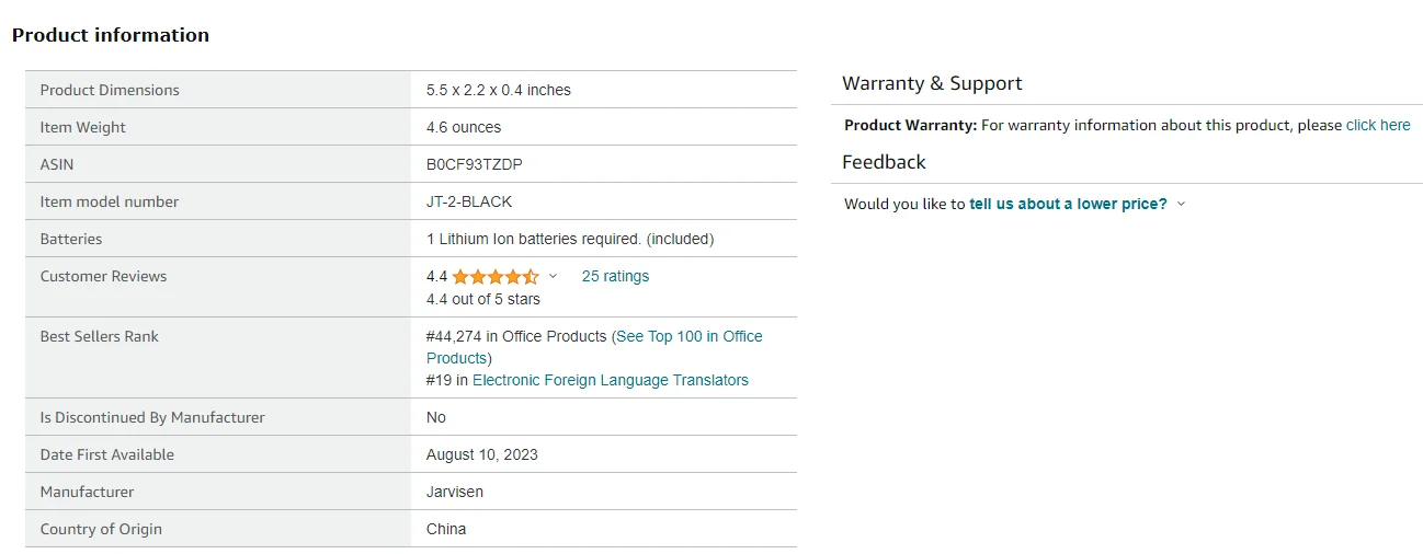 Portable Translator 100 Kinds Of Language Translator Real Time Smart