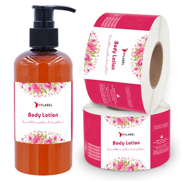 Gloss Clear Pe Film Shampoo Bottle Sticker Packaging Label Printing ...