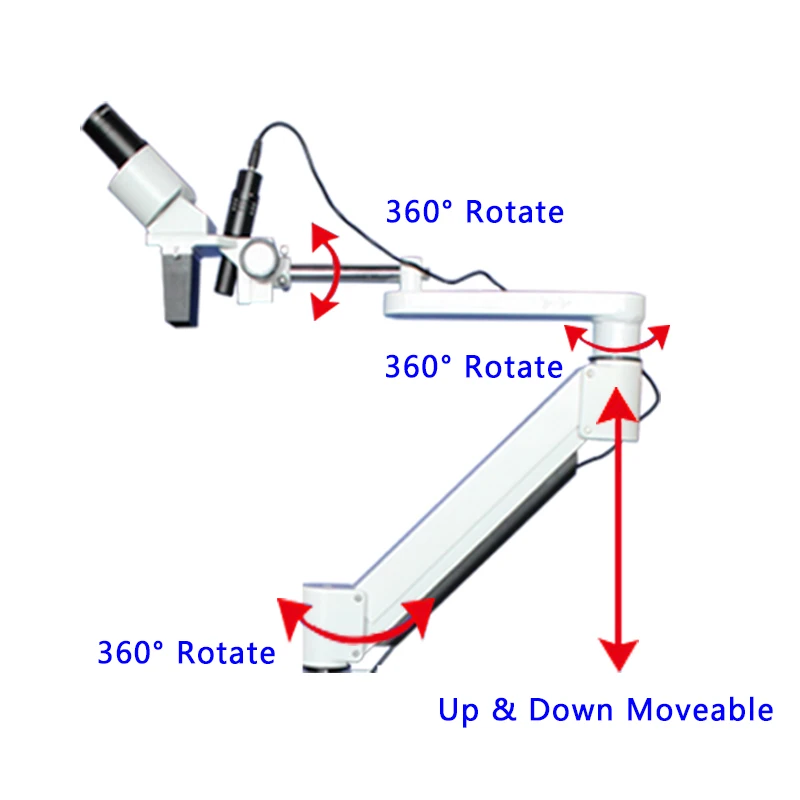 VMS102CD Dental Microscope - Trolley Type & LED Spot Light