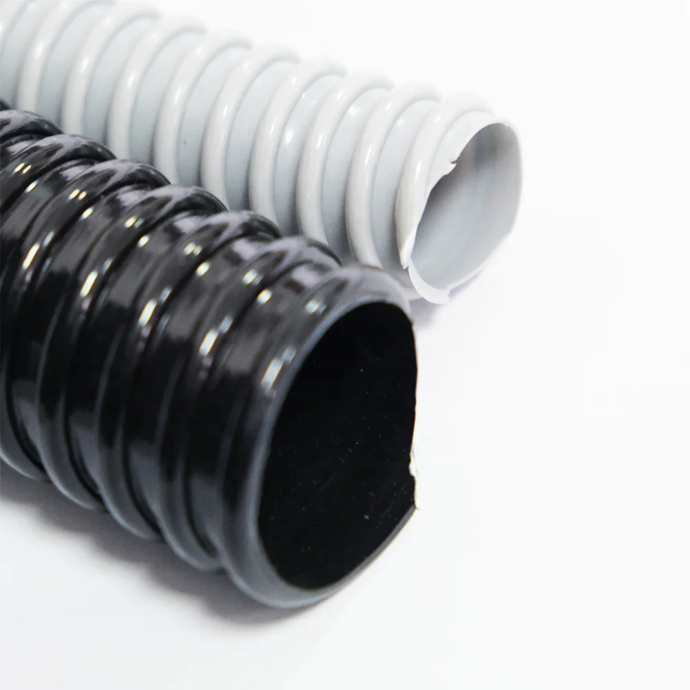 Grey Color Light Pvc Helix Vacuum Cleaner Hose Pvc Spiral Discharge Hose - Buy Plastic Hose,Pvc ...