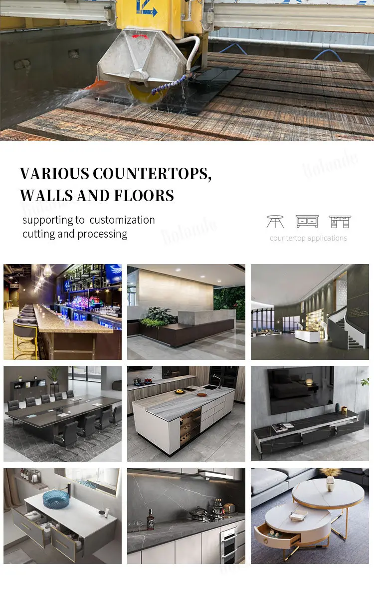 20mm Sintered Stone Porcelain Slabs Large Format Porcelain Tiles Ultra ...