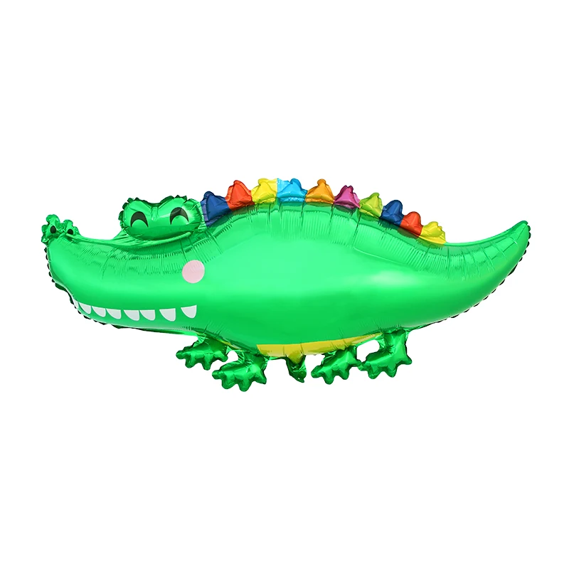 Cartoon Animal Cute Green Crocodile Foil Balloons Alligator Children ...