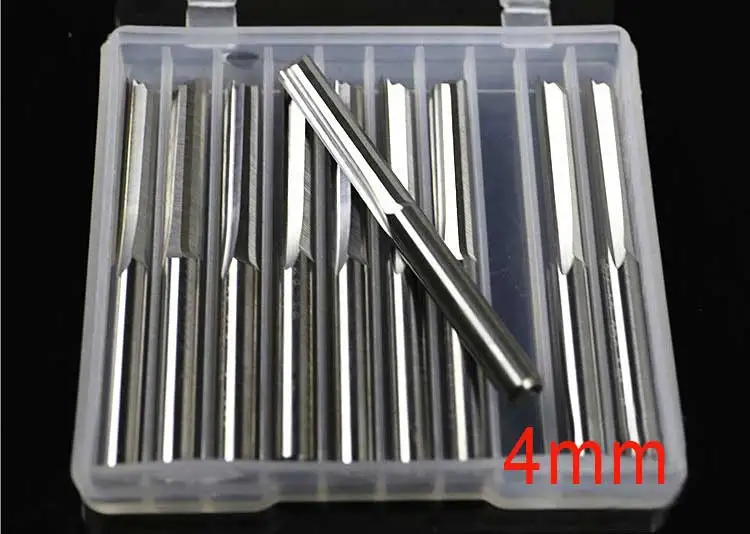 3.175mm 4mm 6mm 8mm Shank Two Flute Carbide CNC Wood Router Bit for MDF